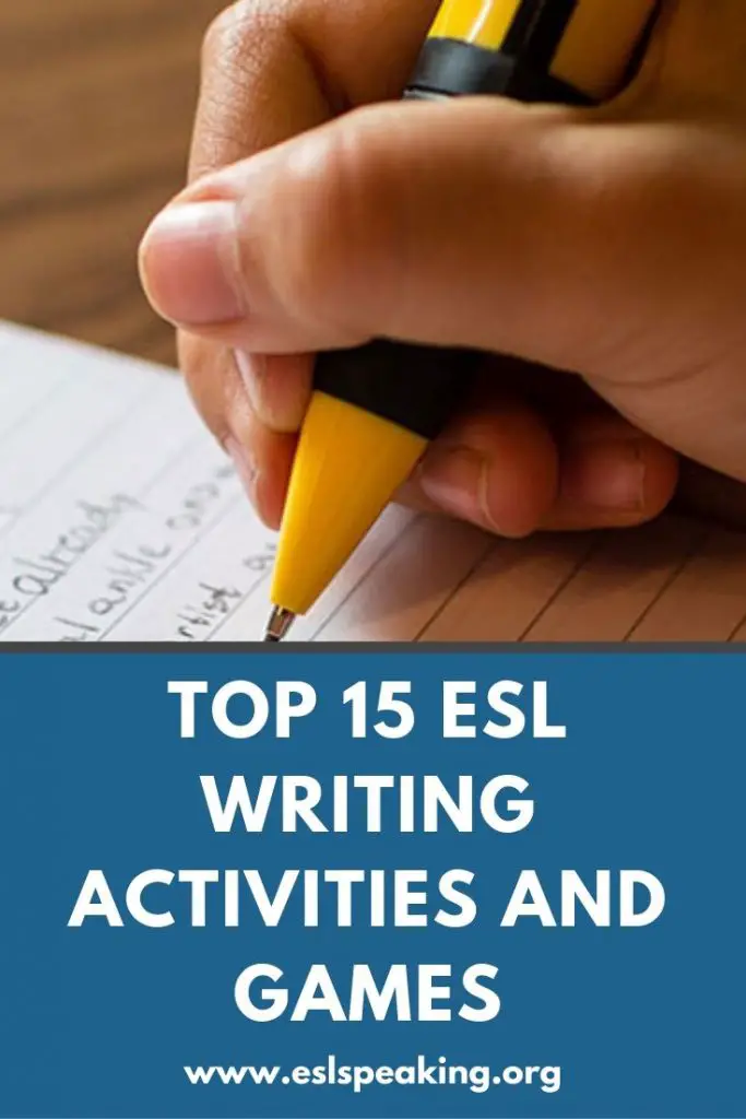 ESL Writing Exercises Games Activities Lesson Plans
