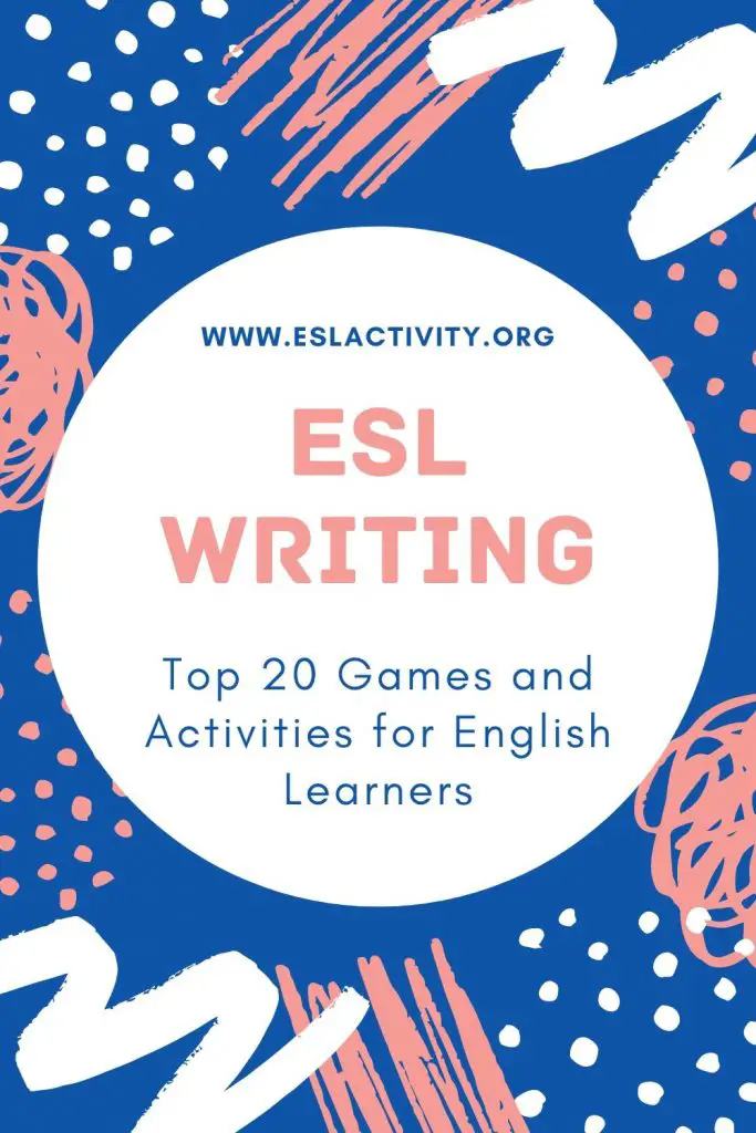 ESL Writing Exercises Games Activities Lesson Plans
