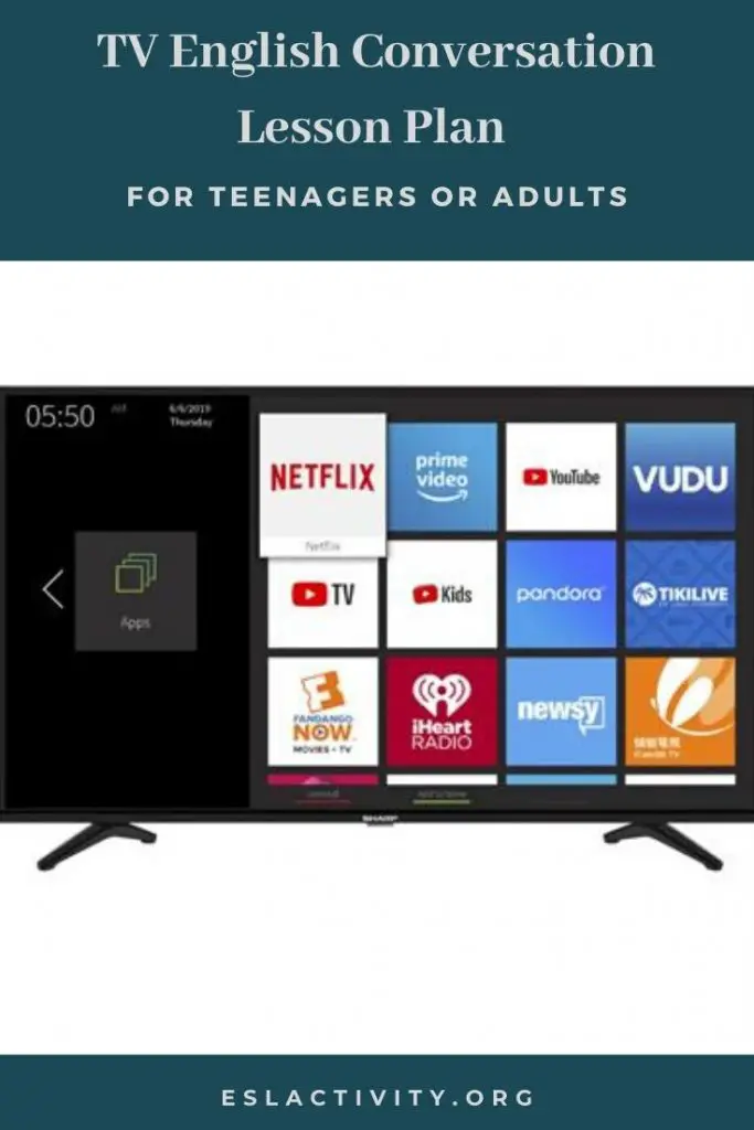 TV ESL Conversation Lesson Plan For Teenagers Adults TV ESL Conversation Lesson Plan For Teenagers Adults